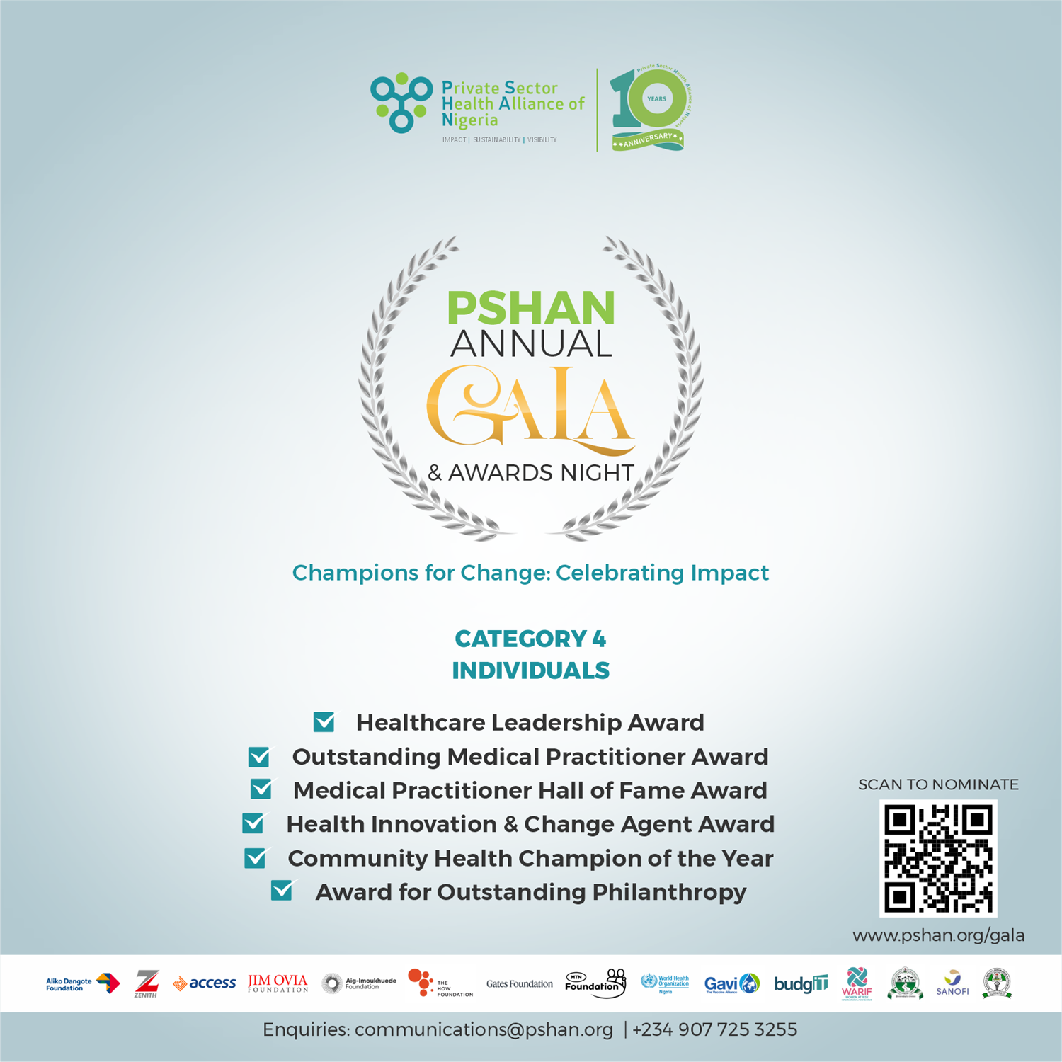 2025 PSHAN Annual Gala Nominations - Category 4